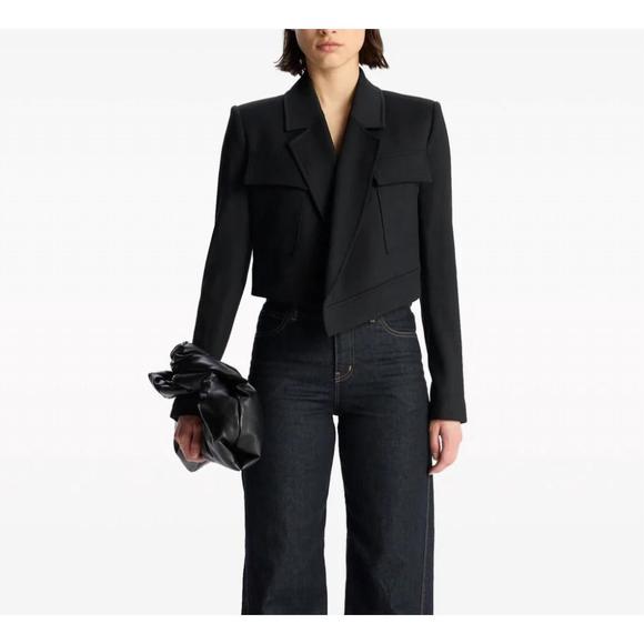 A.L.C. | Jackets & Coats | New Alc Womens Solid Reeve Cropped Blazer In ...